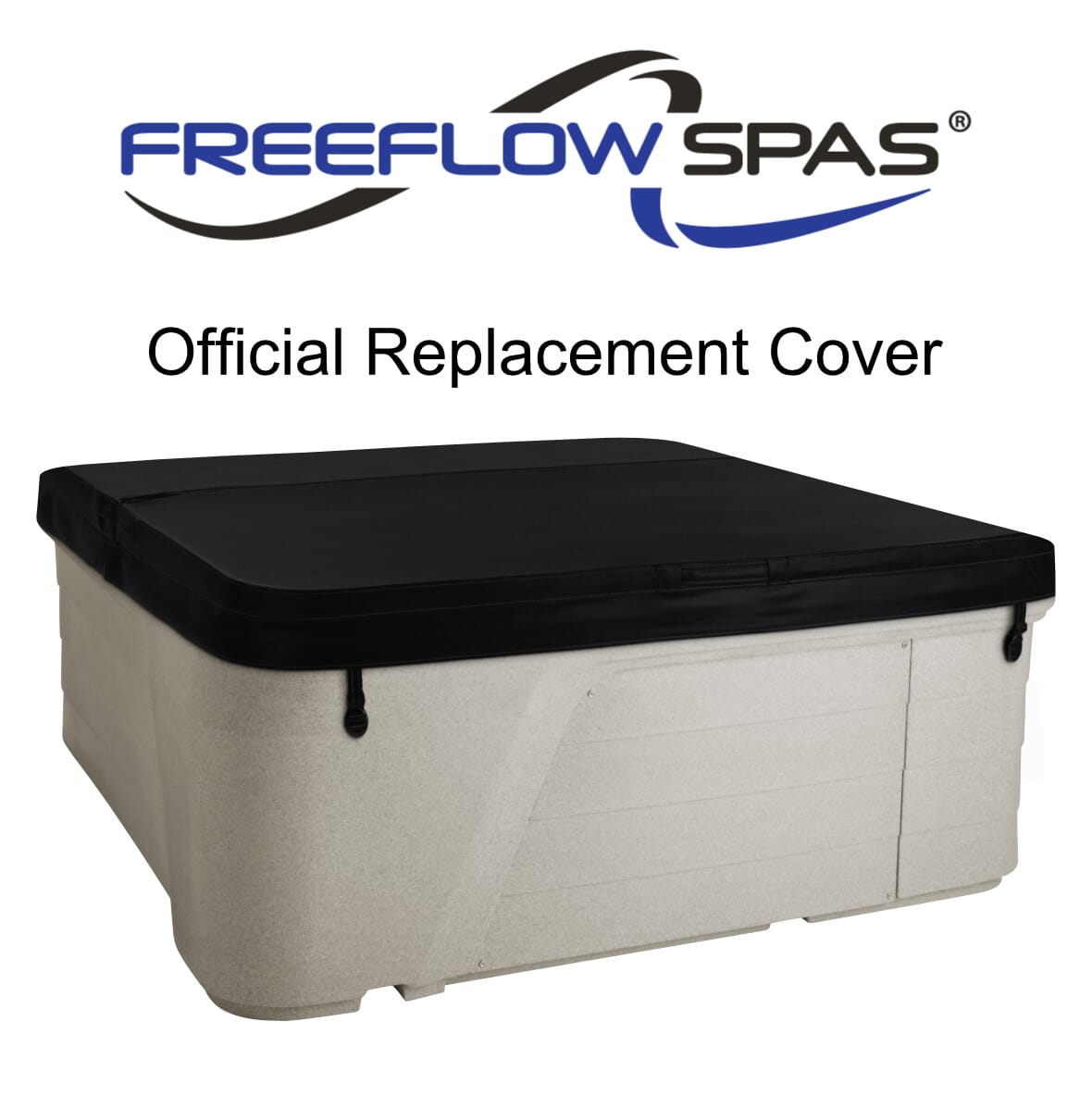 Replacement Black Hot Tub Cover for Freeflow Spas Excursion 2015-Current