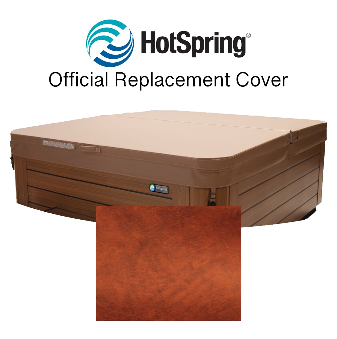 Replacement Hot Spring Envoy Cover 2004-2013 Rust Brown (Folds Side to ...