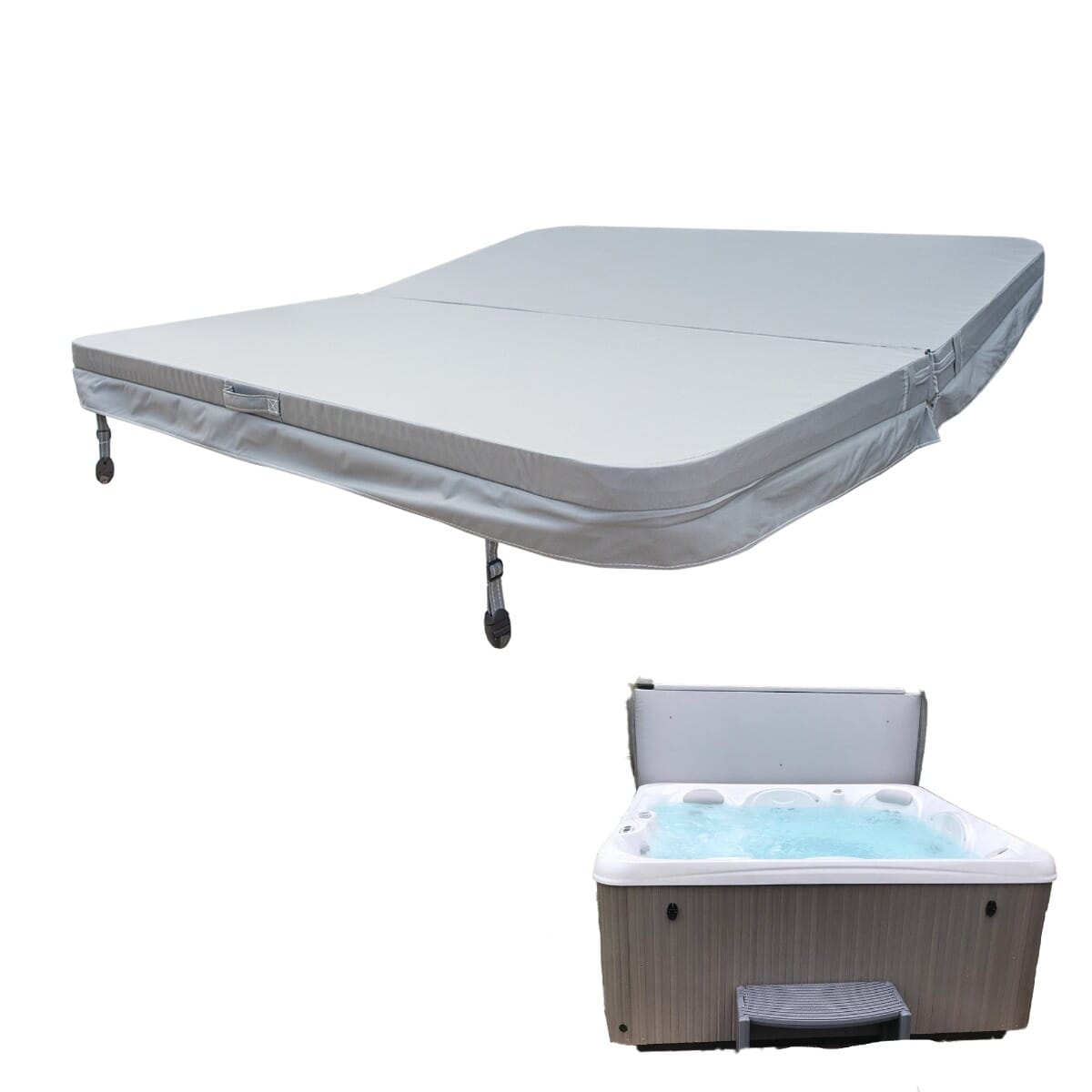Hot Spring Relay / Rhythm Hot Tub Cover Grey | Happy Hot Tubs